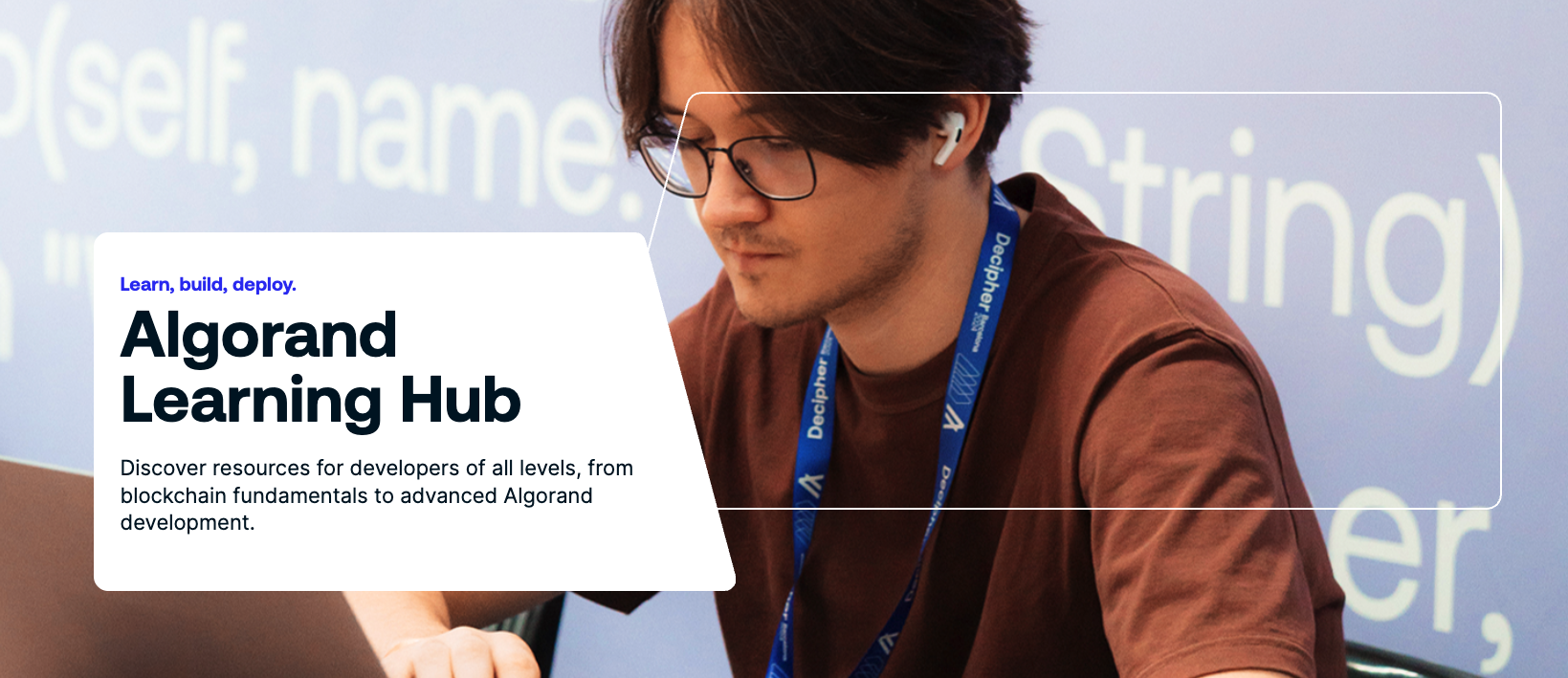 Learning resources for building on Algorand